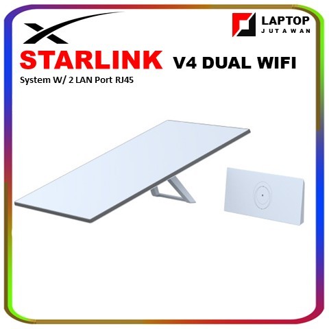 Jual Starlink STANDARD V4 Gen 3 Dual Wifi System W/ 2 LAN Port RJ45 ...