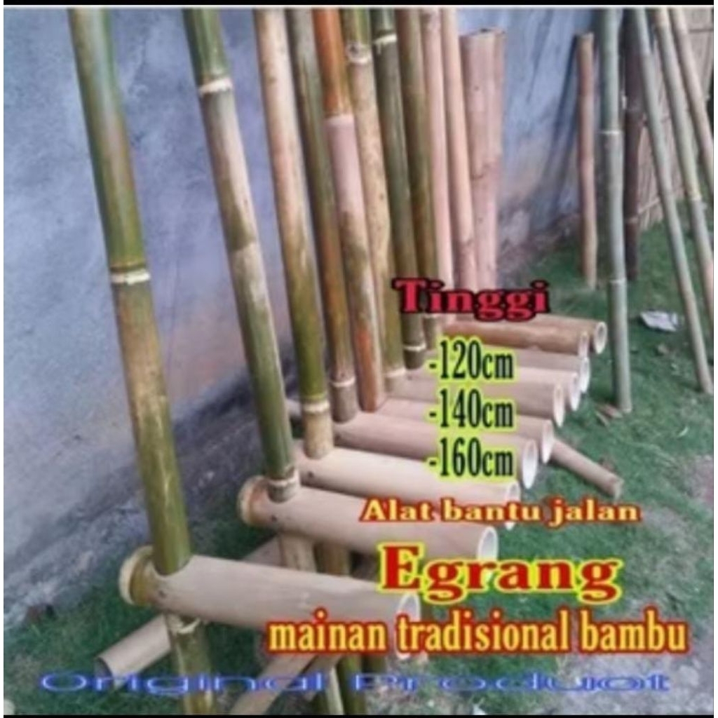 Jual Egrang Bambu Mainan Tradisional Egrang Bambu Mainan Anak Herbal ...