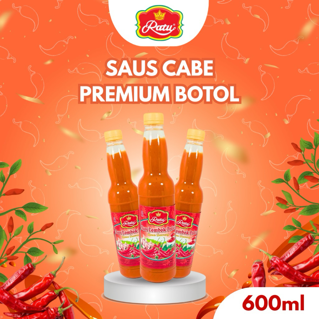 Jual SAUS CABE RATU KEMASAN BOTOL 600 ML | Shopee Indonesia