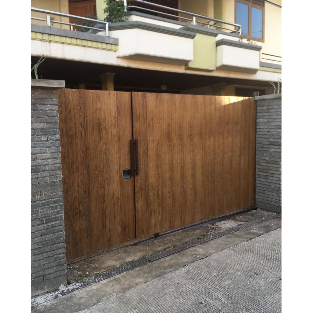 Jual Pagar dan pengaman model list plank GRC Serat kayu | Shopee Indonesia