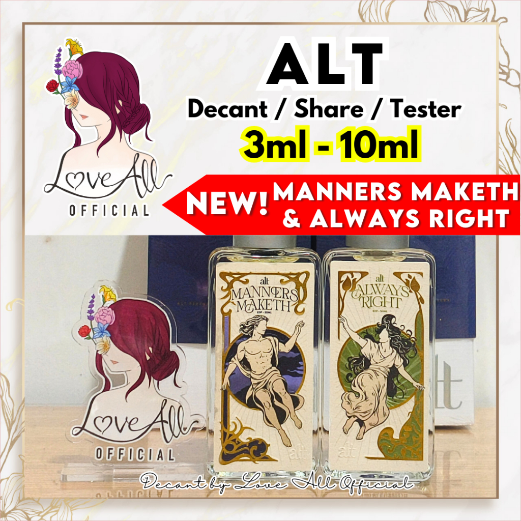 Jual ALT PERFUMERY 3ml - 10ml ALL VARIANT ️ Decant Share in Bottle ...