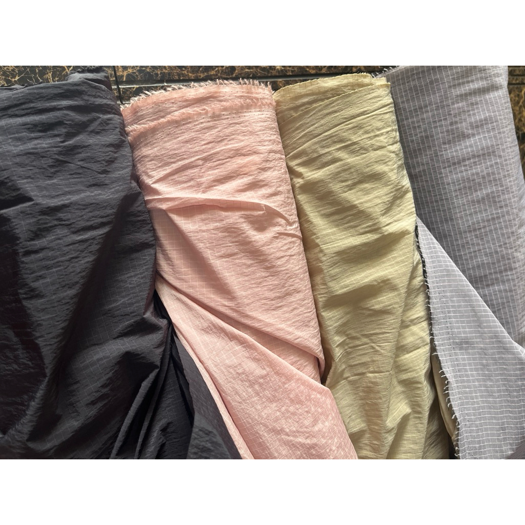 Jual KAIN TASLAN RIPSTOP CRINKLE EPEK DAUNTALES WATERPROOF | Shopee ...