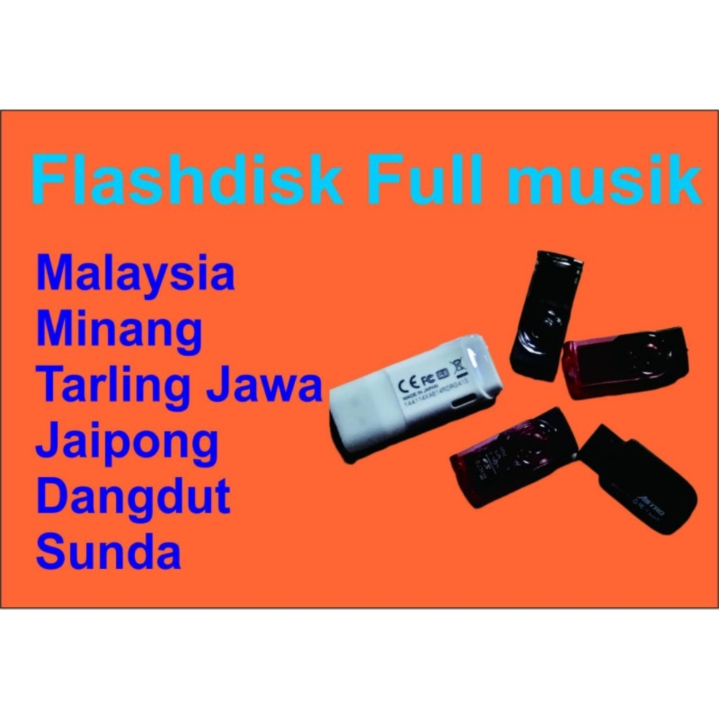 Jual Flashdisk full musik Lagu Malaysia Minang jaipong dangdut tarling ...
