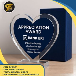 Jual Plakat Akrilik Bank BRI Murah | Souvenir Corporate Award | Free ...