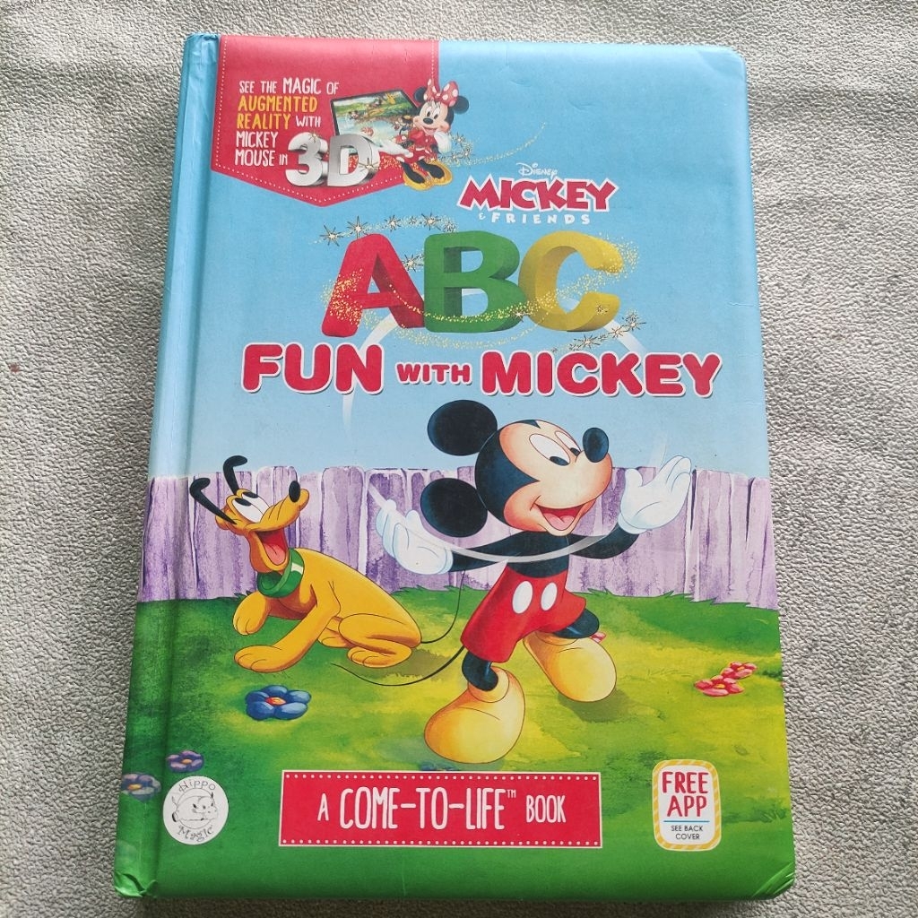 Jual boardbook augmented reality disney mickey abc fun with mickey ...
