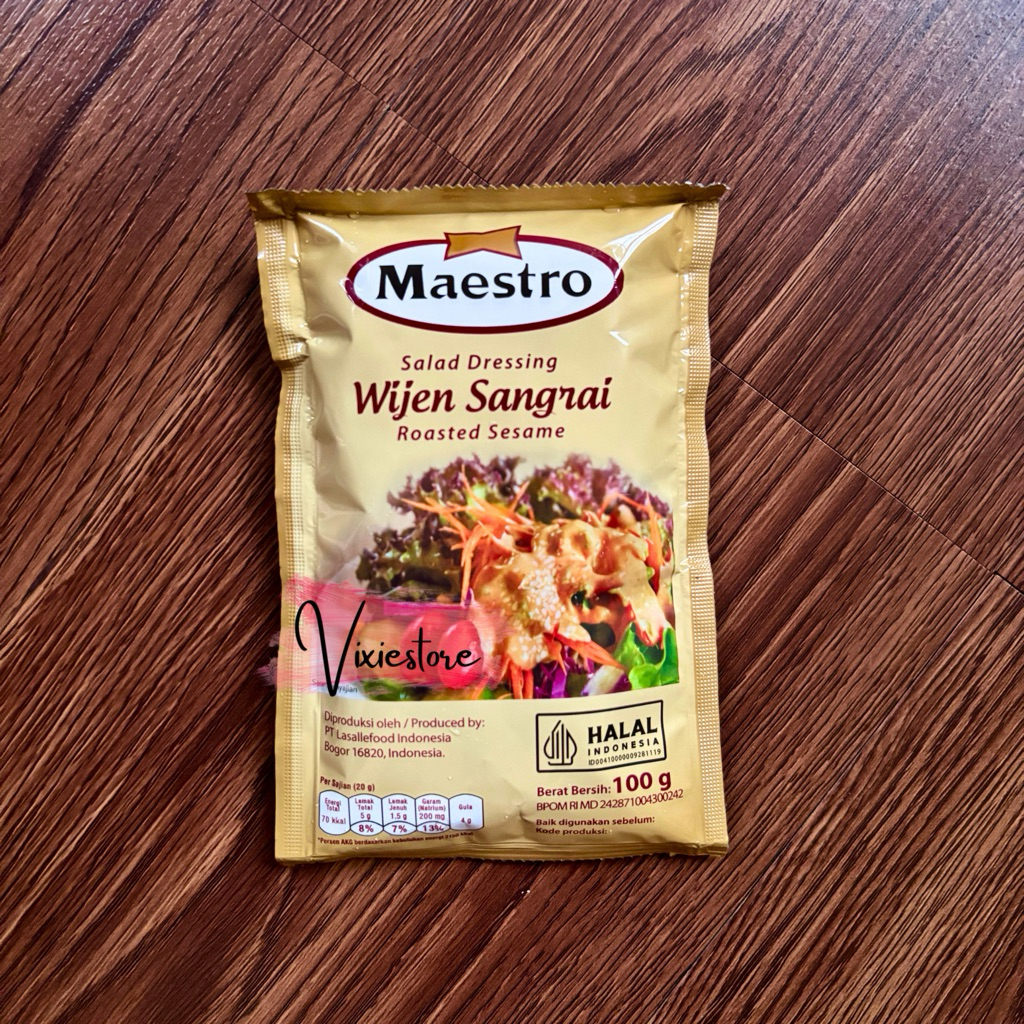 Jual Maestro Wijen Sangrai Mayonaise Salad Dressing 100gr | Shopee ...