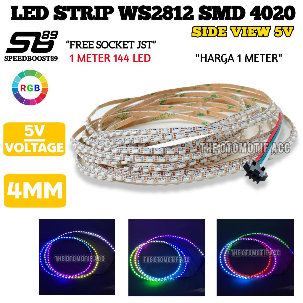 Jual PREMIUM Led Strip Side View 4020 RGB 4mm 5 Volt 144 Led / Meter ...