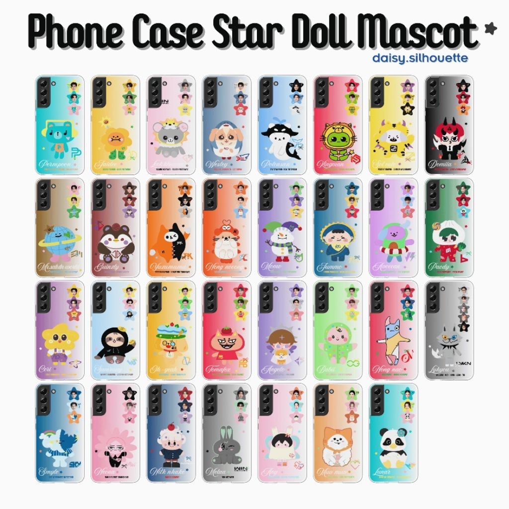 Jual PHONE CASE STAR DOLL MASKOT | CASING GMMTV THAILAND | CASING HP ...