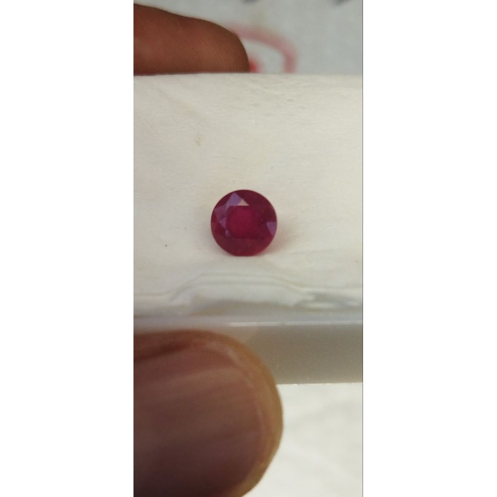Jual natural Rubi corundum color pgeon blood,dim 5mmx5mm,batu permata ...