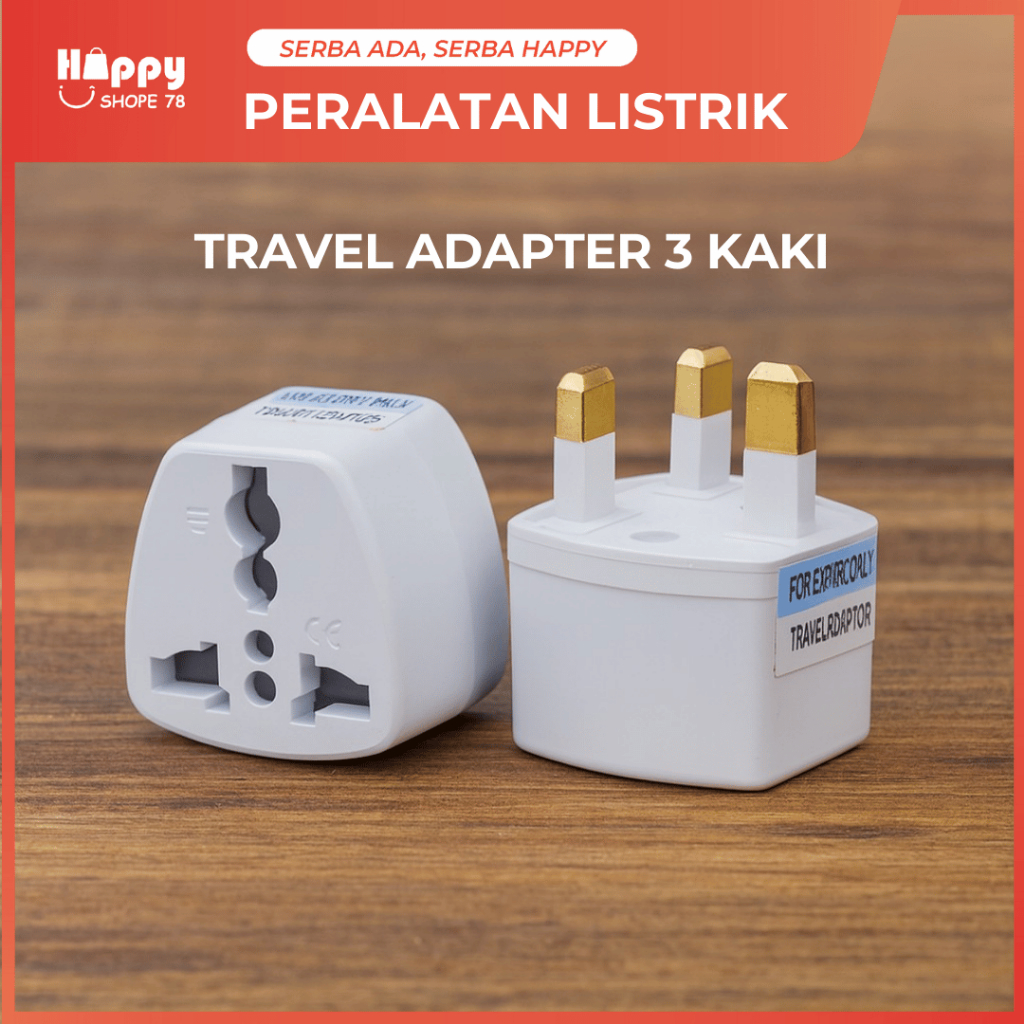 Jual Adaptor Colokan Kaki 3 Universal Converter Steker Travel Plug Tipe ...