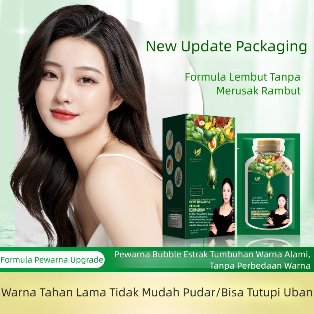 Jual Super Value Pewarna Rambut Gelembung Tanaman Kemasan Asli Krim ...