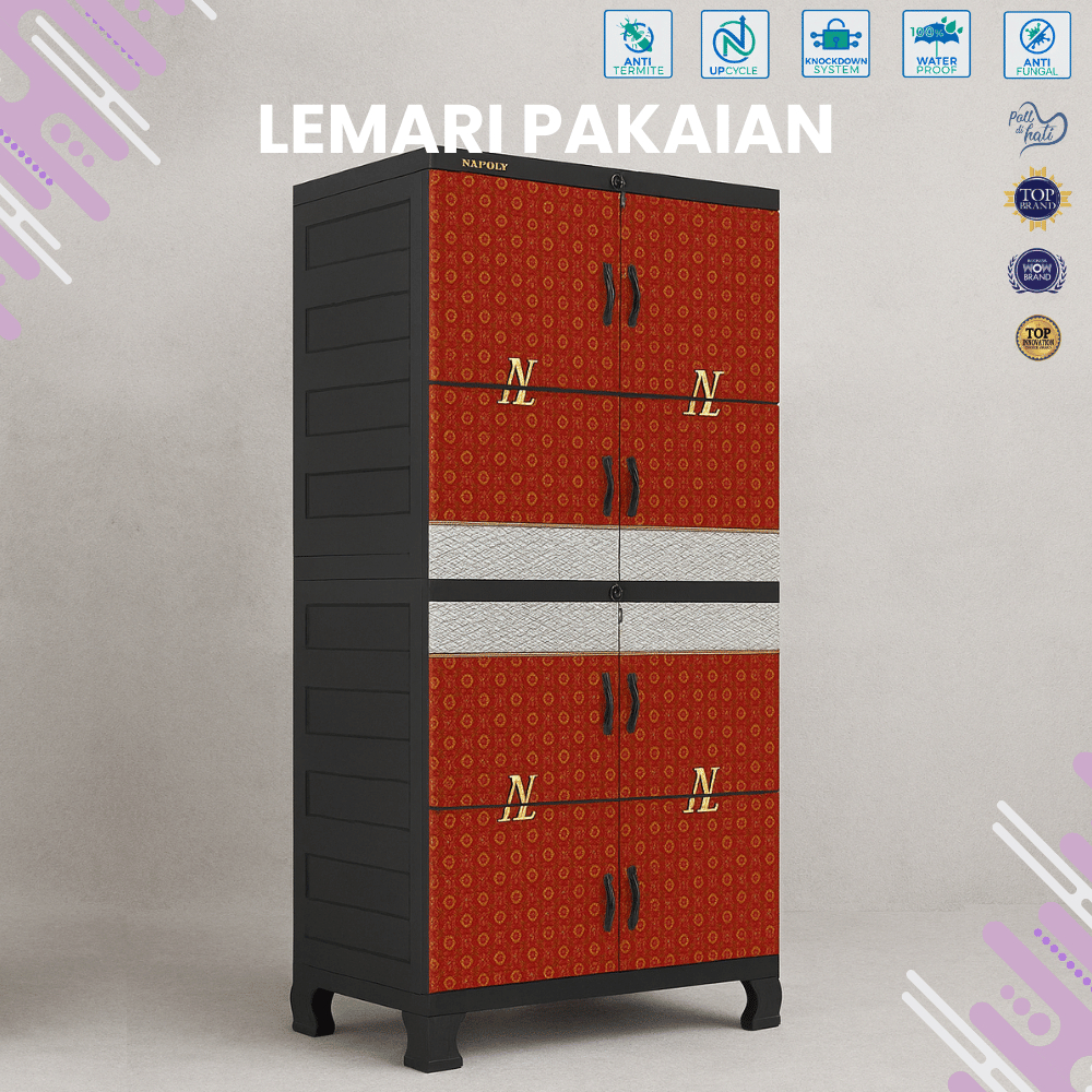 Jual Lemari pakaian aesthetic motif LN || PERABOT RUMAH KITA | Shopee ...
