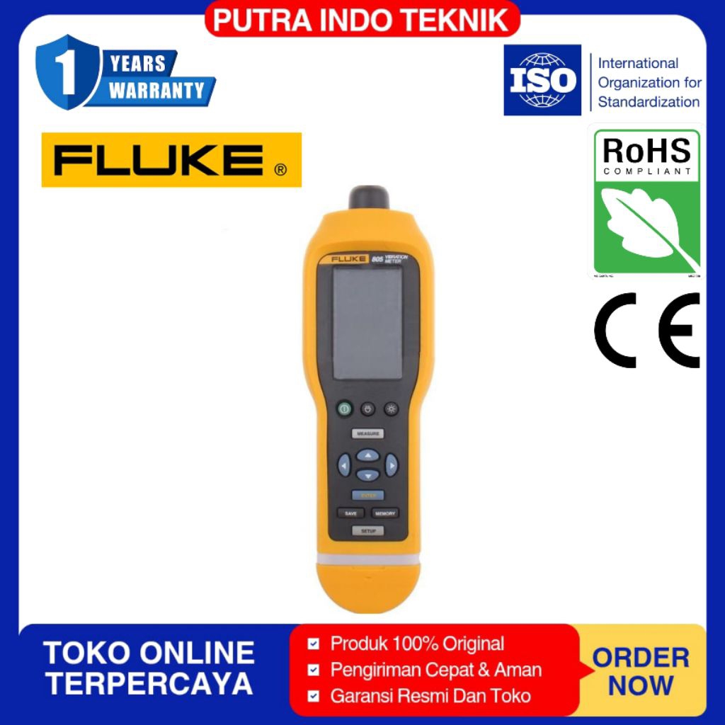 Jual Fluke 805 Vibration meter vibrasi tester alat ukur getaran ...