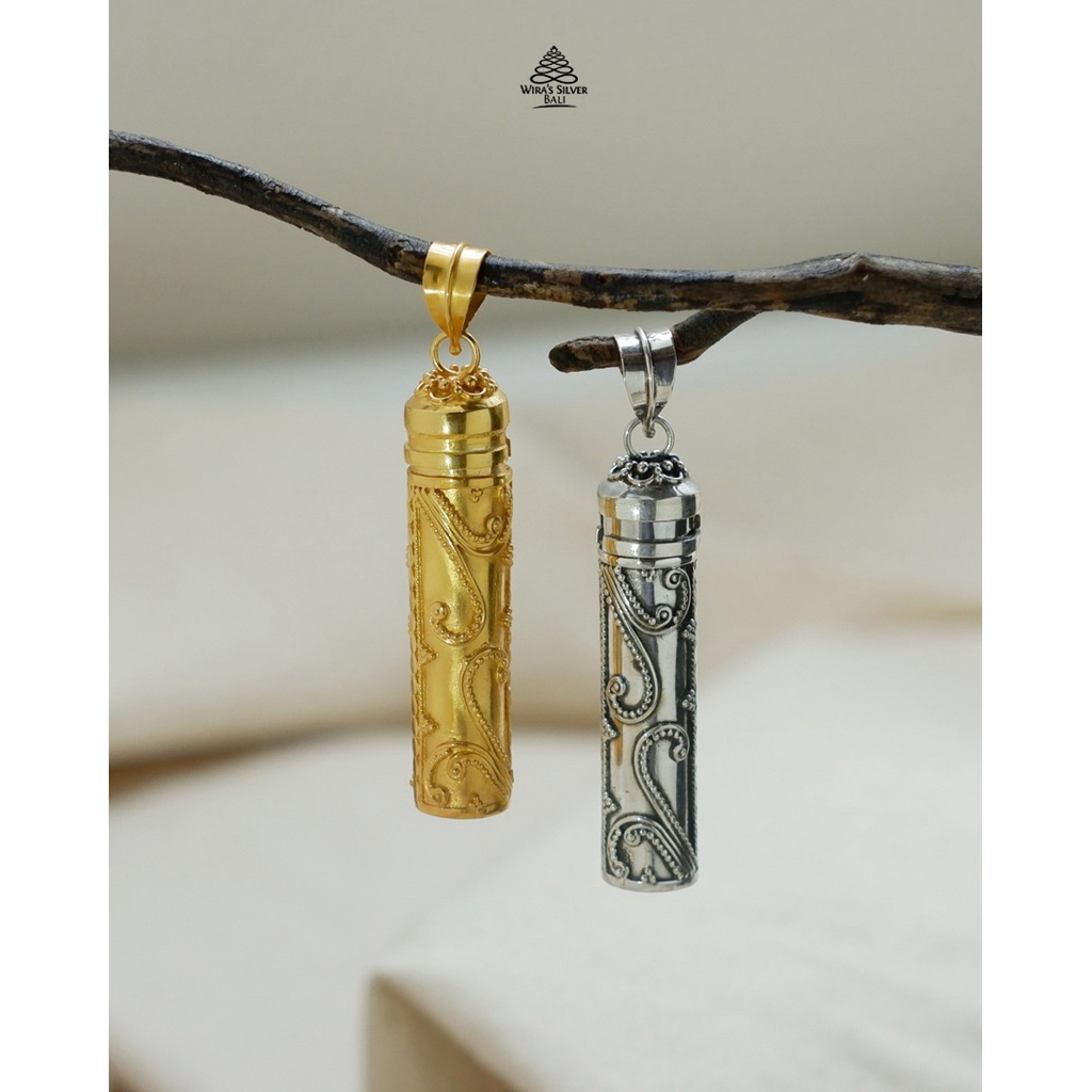 Jual Liontin Tube Jawan Jumbo Perak 925 dan Lapis Emas | Shopee Indonesia