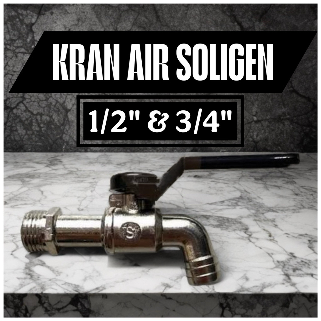 Jual Kran Bola SOLIGEN 1/2” 3/4” | Shopee Indonesia