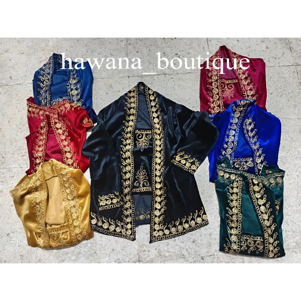 Jual Kebaya Bludru anak MOTIF || Kebaya bludru corneli || Kebaya domas ...