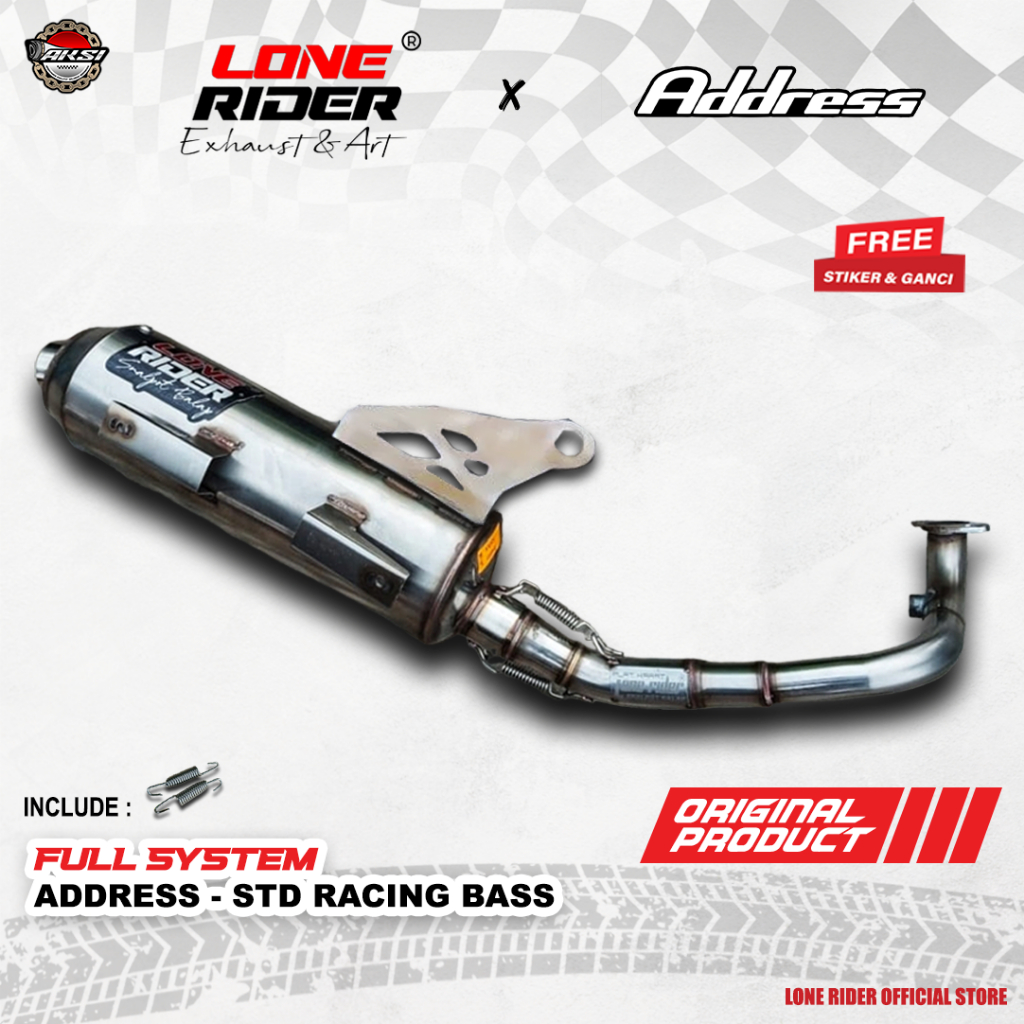 Jual ORIGINAL LONE RIDER Standar Racing Suzuki Address Nex - Knalpot ...