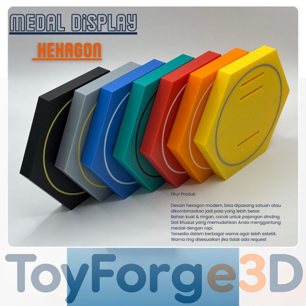 Jual Medal Display Hexagon – Pajangan Medali Unik & Elegan | Shopee ...