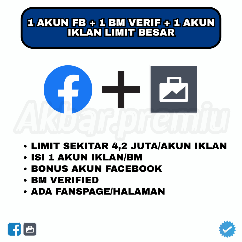 Jual Akun FB + BM VERIF + AKUN IKLAN LIMIT BESAR | Shopee Indonesia