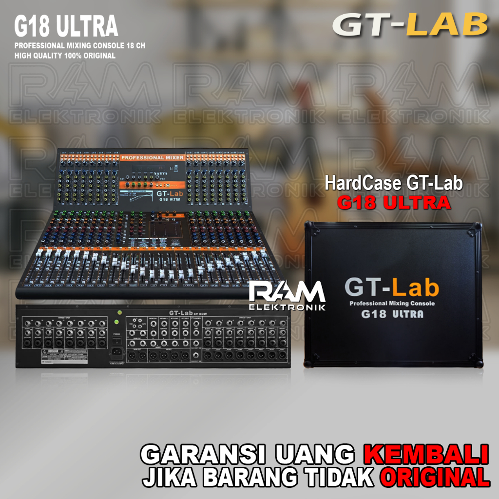 Jual Mixer 18 Channel GT LAB G18 ULTRA | G 18 ULTRA Original + Hardcase ...