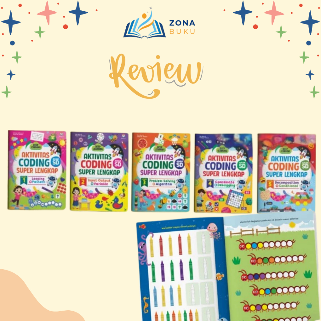 Jual Buku Belajar Koding Aktivitas Coding Super Lengkap Tanpa Komputer untuk Anak SD Siap Di Era ...