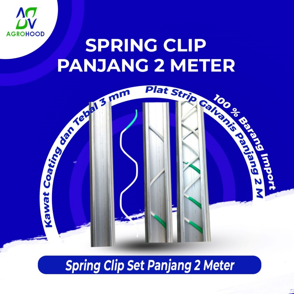 Jual Spring Clip 2 Meter Kawat Alat Pasang Plastik UV Green House ...