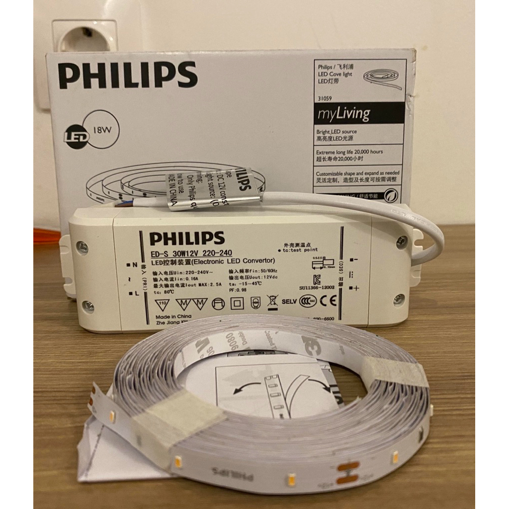Jual Lampu LED Strip Philips 31059 18W 18 Watt 5 meter Original ...