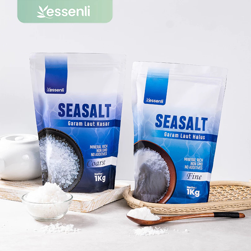 Jual ESSENLI Garam Laut Murni 1kg / Sea salt / Garam halus / garam ...