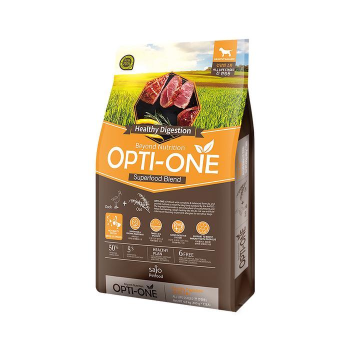 Jual Opti-One Organic Dog Duck & Brown Rice Dog Food 4,8kg | Shopee ...