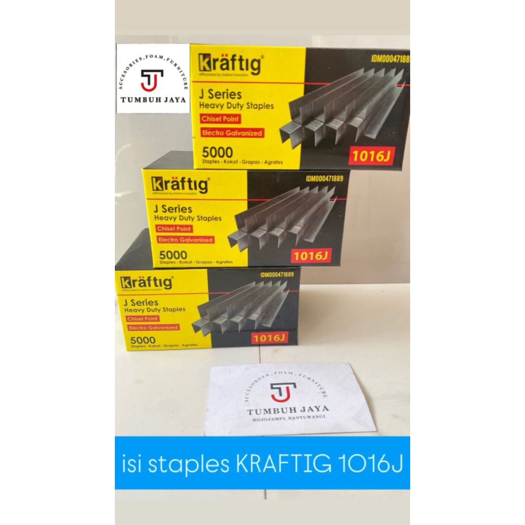 Jual Isi Staples KRAFTIG 1016J/Isi staples/Straples tembak 1016J/ merk ...