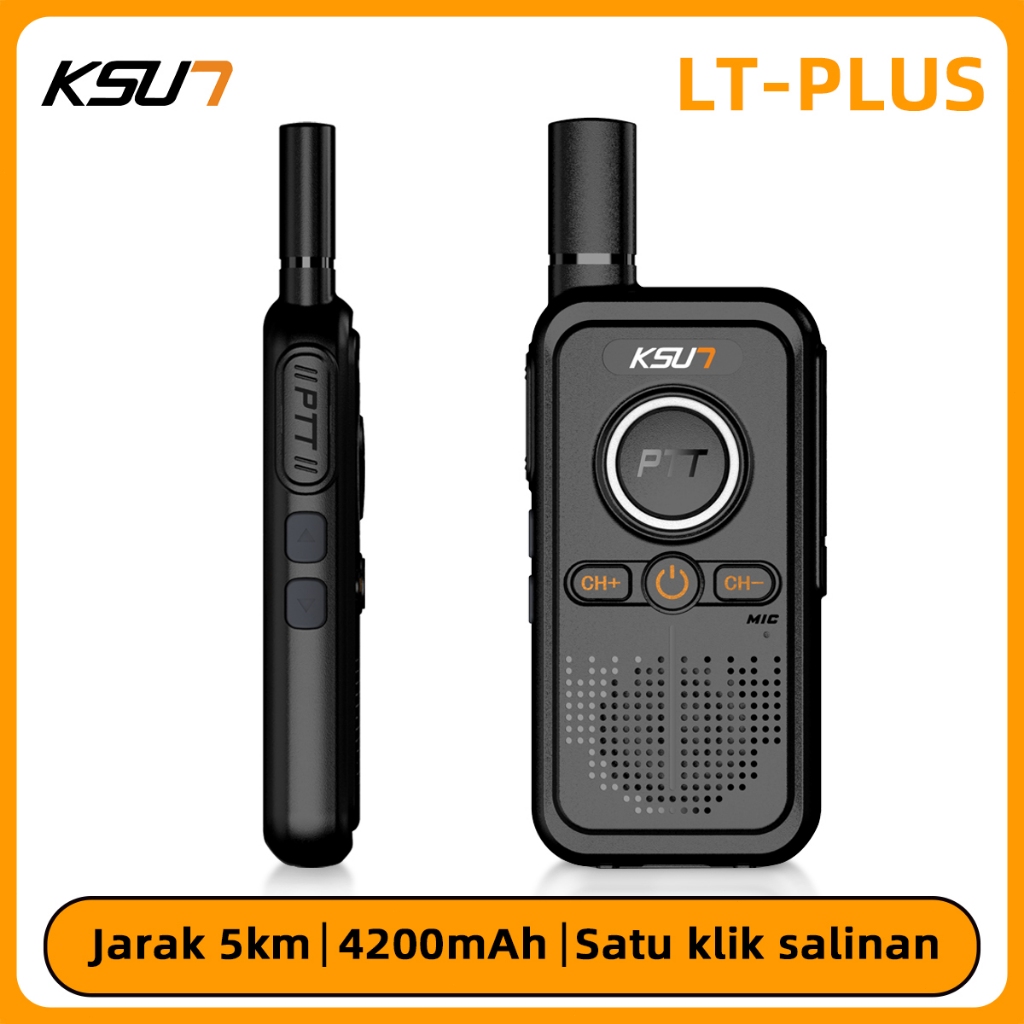 Jual KSUN X-TFSI Walkie Talkie MINI Panggilan Terenkripsi Handy Talky Radio 5KM jarak | Shopee ...