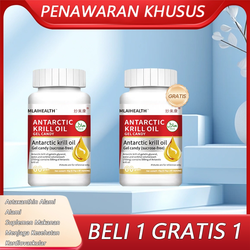 Jual Beli 1 Gratis 1/Beli 2 Gratis 2/Minyak Krill Antartika Astaxanthin ...