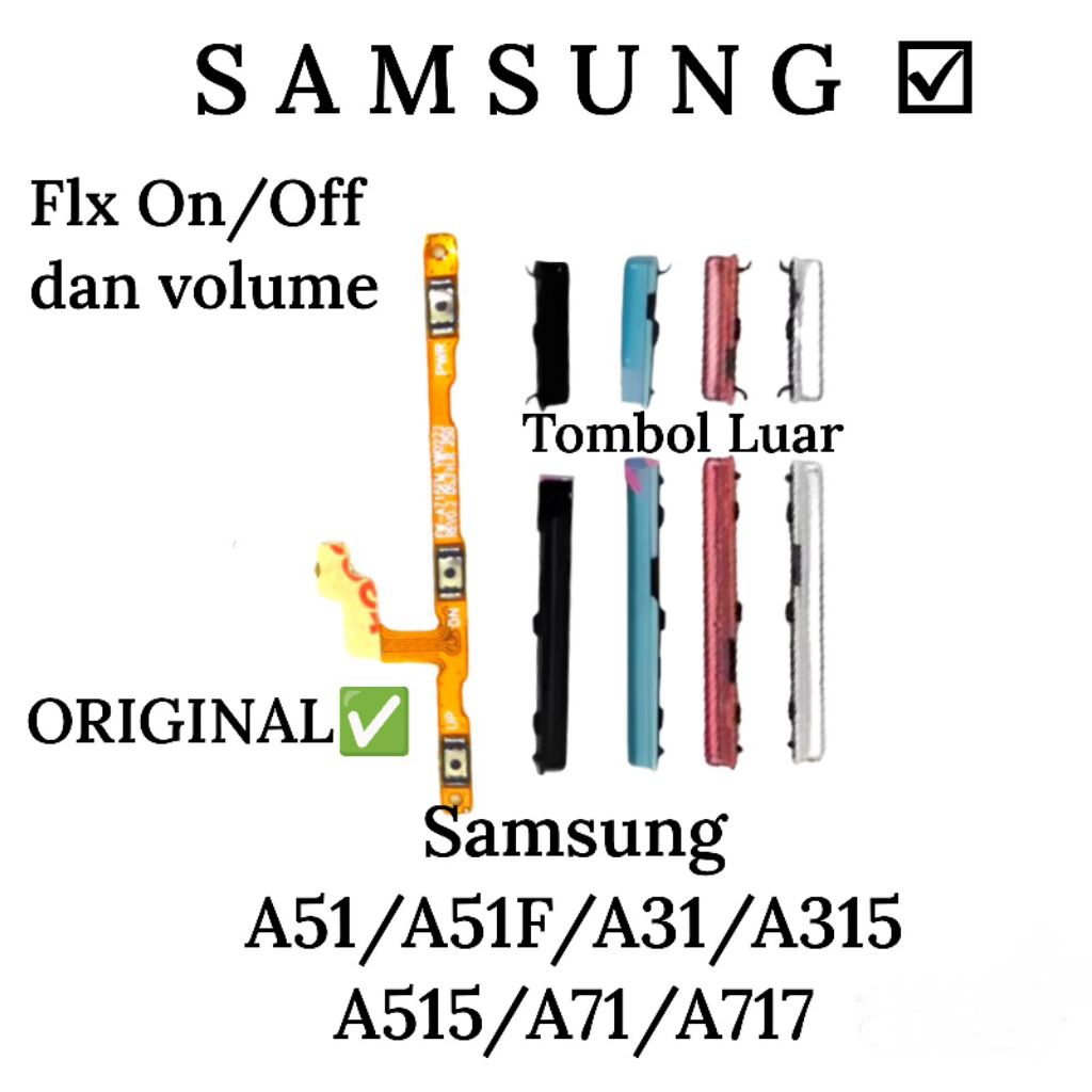 Jual tombol on off Samsung A51 / A51F A31 / A315 / A515 / A71 / A717 ...