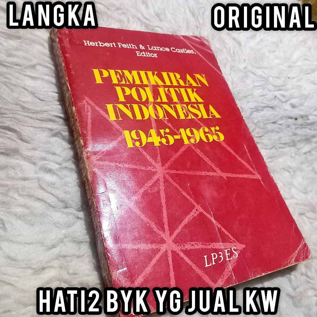 Jual ORI pemikiran politik indonesia 1945 1965 herbert feith lanve ...