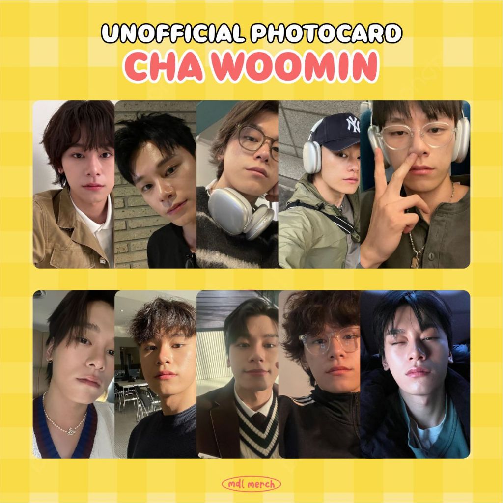 Jual CHA WOOMIN / PHOTOCARD UNOFFICIAL / KOREAN DRAMA ACTOR / PHOTOCARD ...