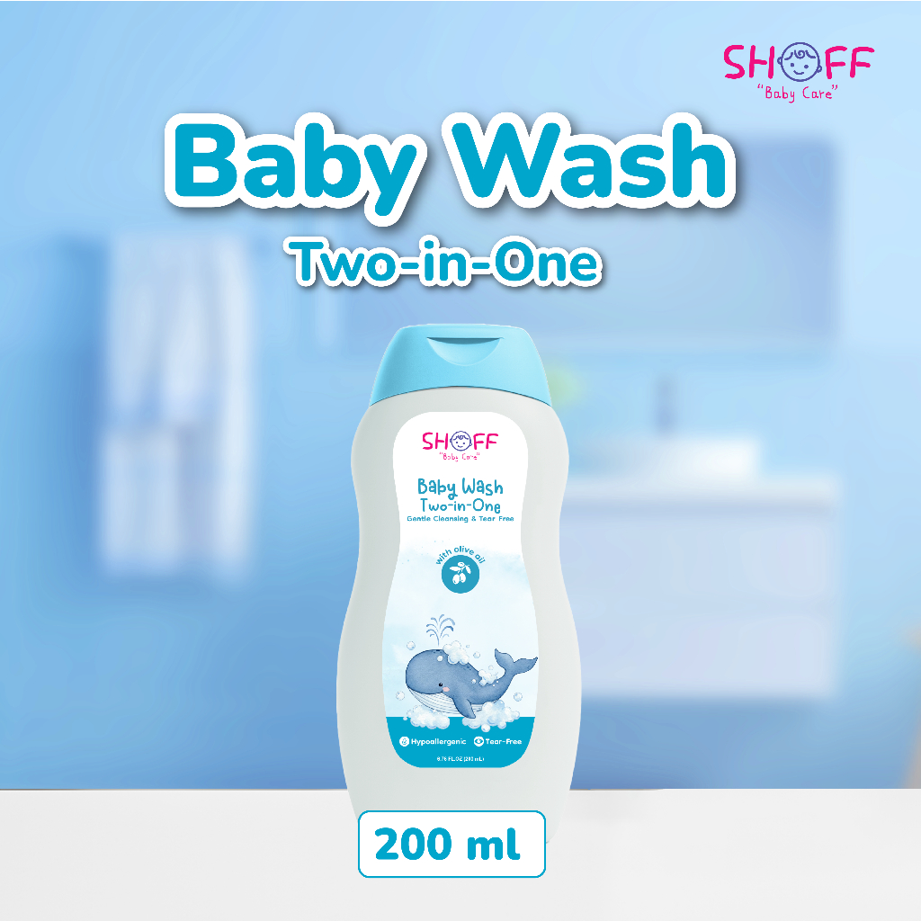 Jual Shoff Baby Wash Two in One 200 ml – Sabun Sampo Mandi Bayi ...