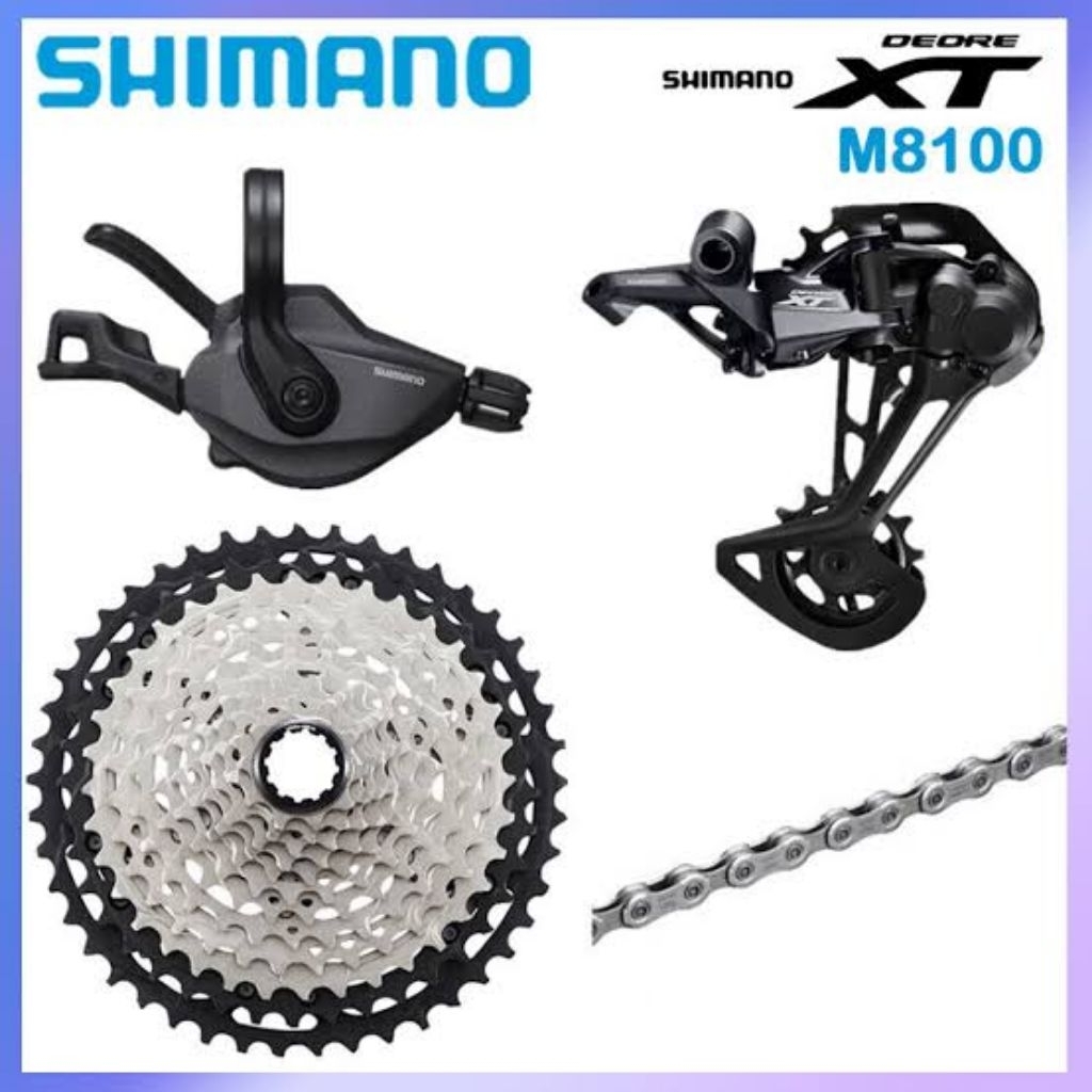 Jual SHIMANO XT GS-M8100 1x12 Speed Mini Groupset Sepeda MTB | Shopee ...