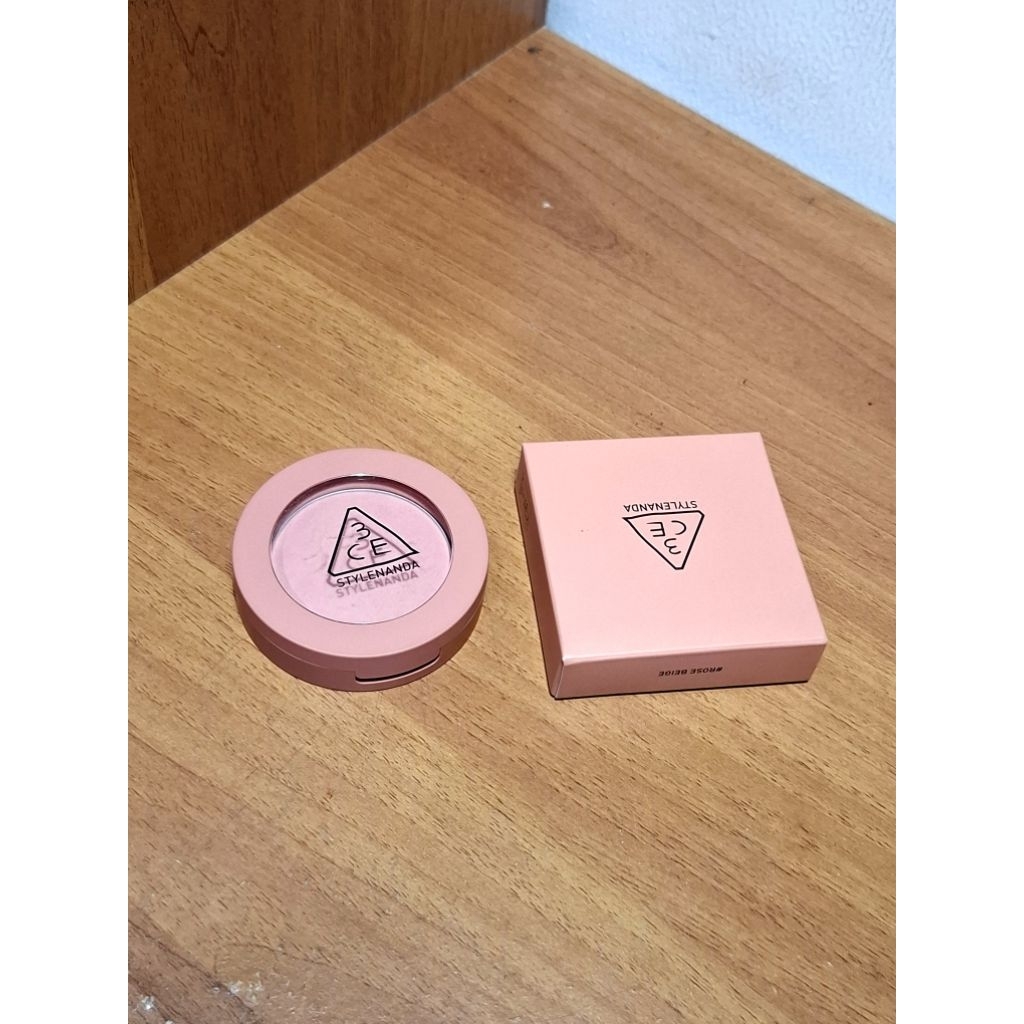 Jual (preloved) 3ce mood recipe face blush powder blush rose beige ...