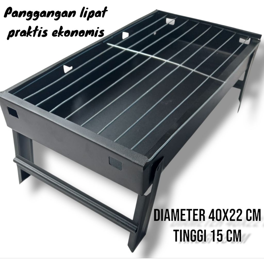 Jual TERLARIS Panggangan Sate Arang / Bakaran Sate Serbaguna 22 x 40 x ...