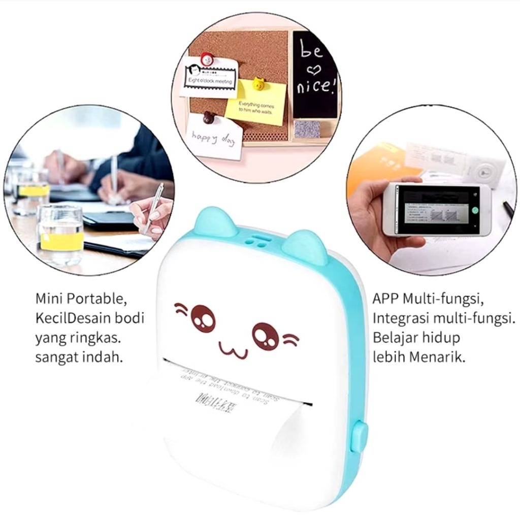 Jual Cute Printer Thermal Bluetooth ( Chat utk ketersediaan stock ...