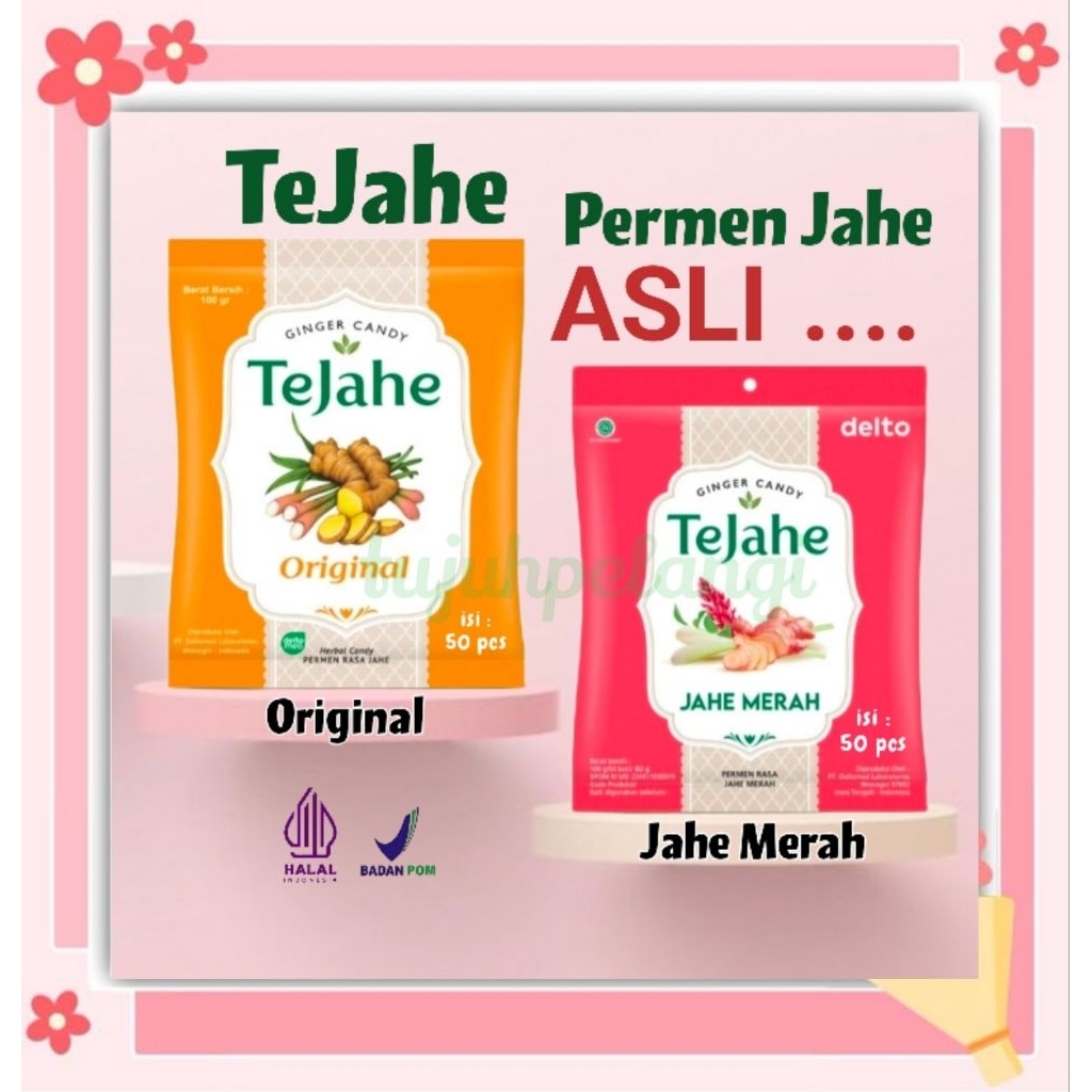 Jual TeJahe Permen Jahe ASLI Permen Herbal HALAL | Shopee Indonesia