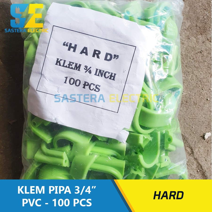 Jual (100 pcs) Klem Pipa PVC 3/4" inch Hard / Klem 3/4" PVC / Pipe ...