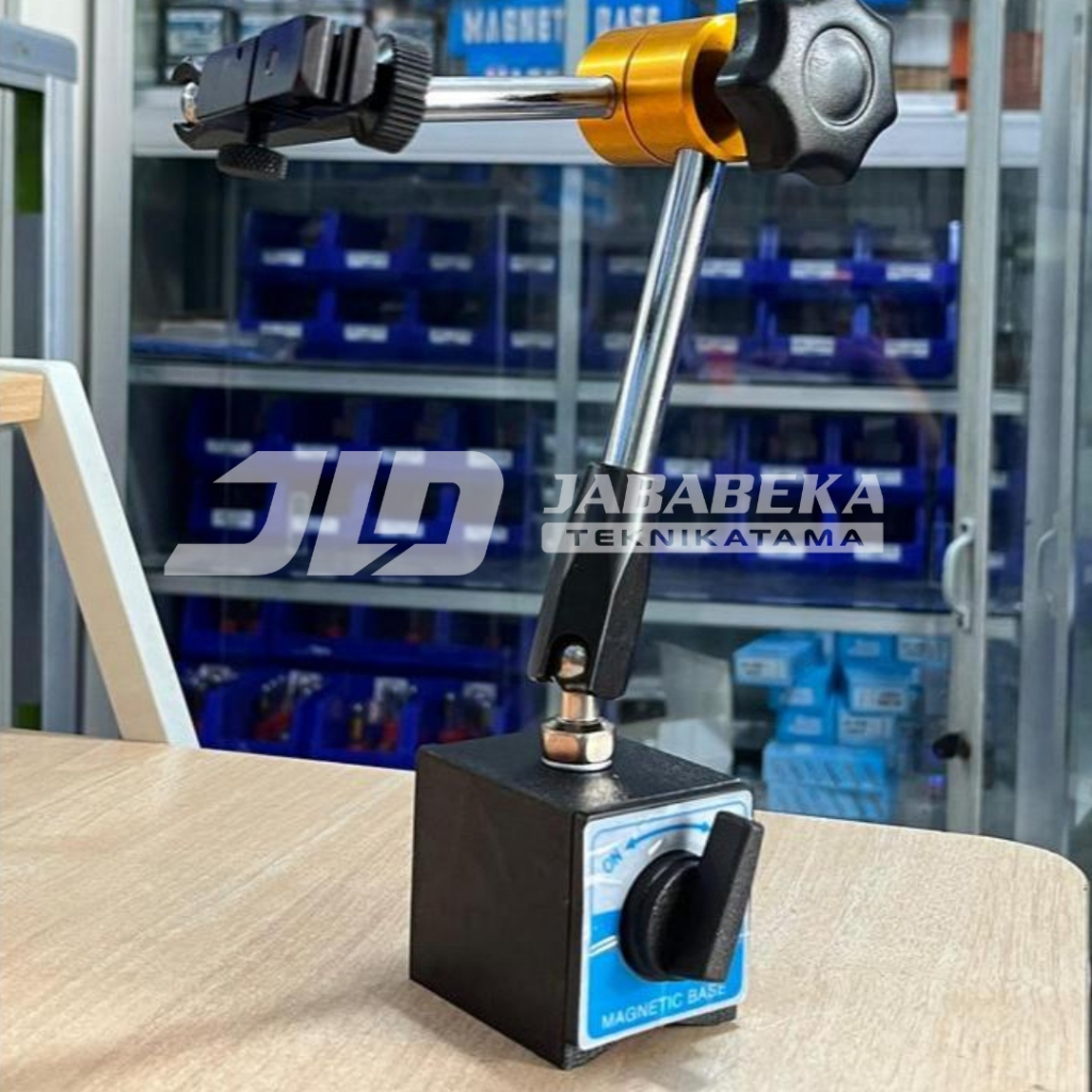 Jual Magnetic Base Stand Dial / Stang Dial Dudukan Dial 1 Set Magnetic Base + Dail Indicator ...