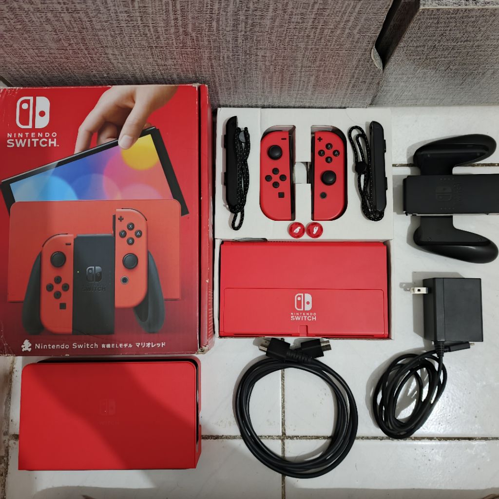Jual Nintendo Switch Oled CFW Mario Red 256Gb | Shopee Indonesia