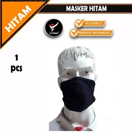 Jual Masker Pelindung muka Warna Hitam Polos - Masker Kain | Shopee ...