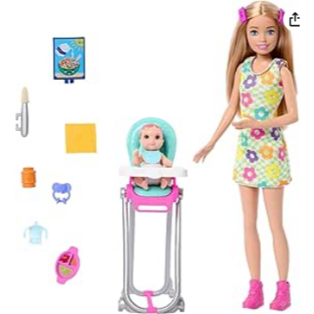 Jual Barbie Skipper Doll & Playset with Accessories, Babysitting Set ...
