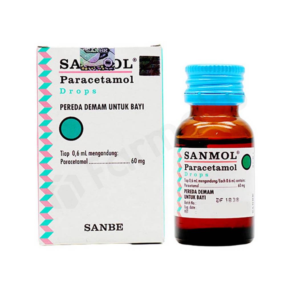 Jual SANMOL DROPS 15 ML - Paracetamol Drop | Shopee Indonesia