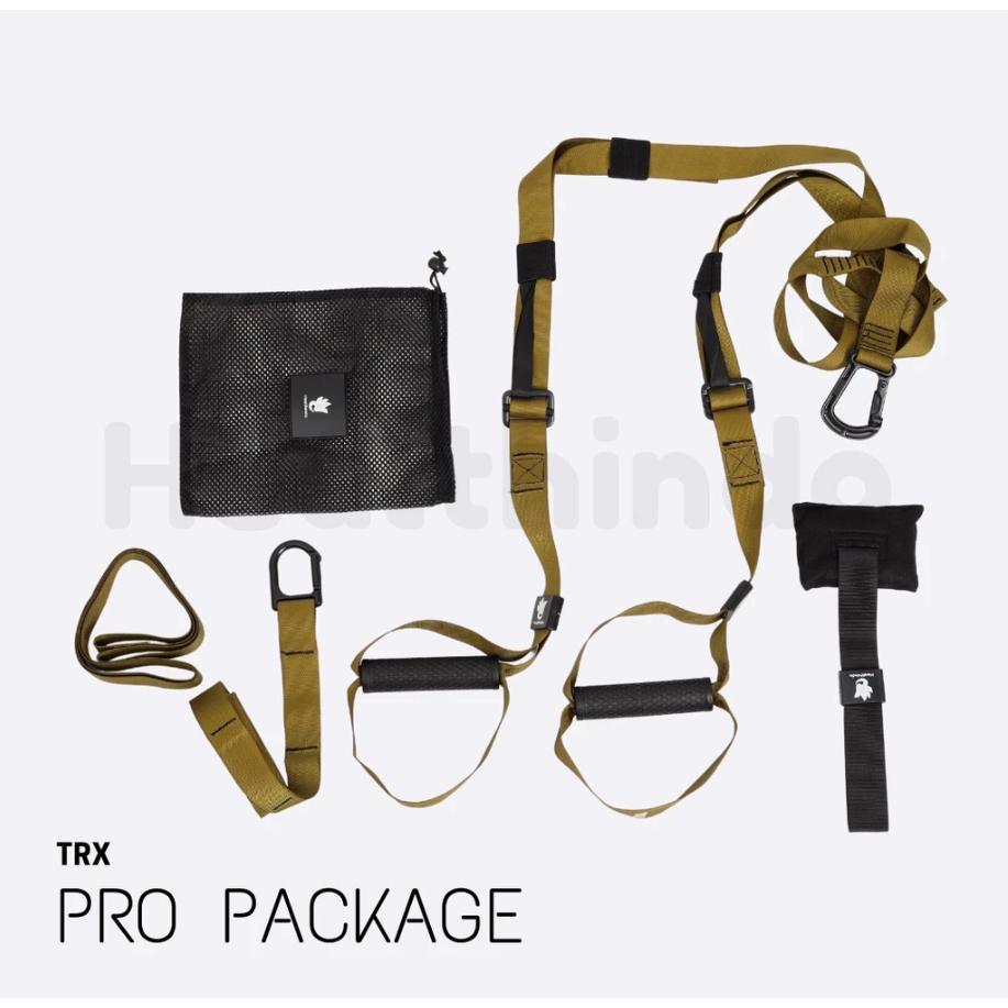 Jual TRX PRO Home Workout Suspension Trainer Straps Hanging Pull Rope ...