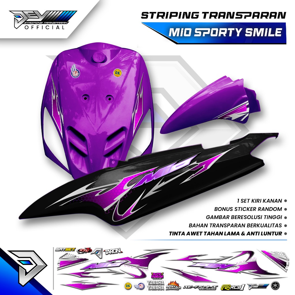 Jual STRIPING TRANSPARAN | MIO VARIASI HONEY COMB | MIO SPORTY | MIO ...