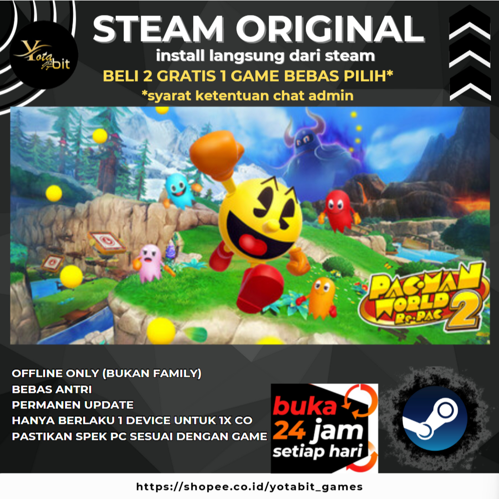 Jual PAC-MAN WORLD 2 Re-PAC Deluxe Edition Offline PC Game Original ...